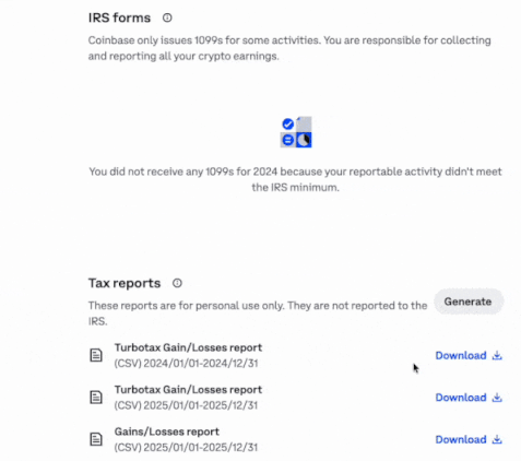 IRS Form 8949 Generator | Coinbase CSV to IRS Form 8949 PDF